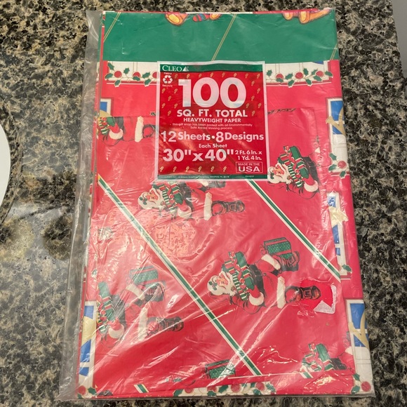 Holiday | Vintage 8s 90s Christmas Wrapping Paper Sheets | Poshmark